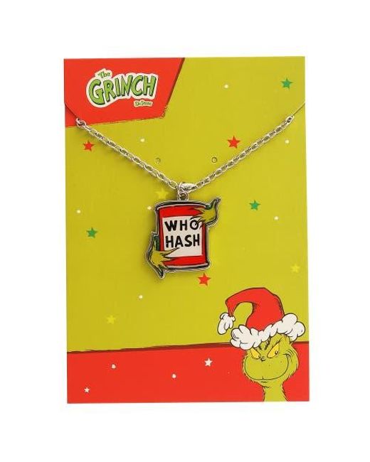 Dr. Seuss The Grinch Who Hash Necklace, 16+3 in Red | Lyst