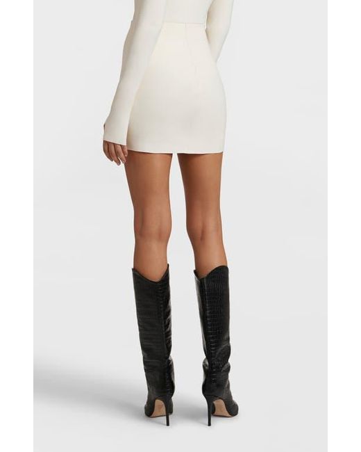 Commando Neoprene Micromini Skirt With Shorts Liner in White | Lyst