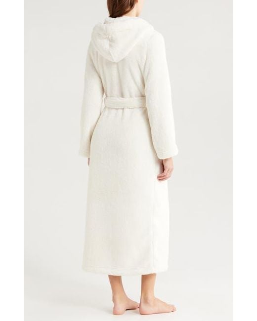 UGG Aarti Long Fleece Robe in White | Lyst