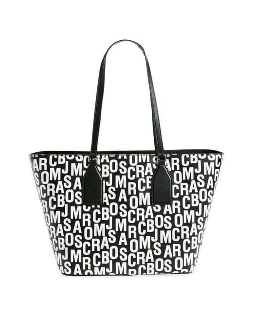 Marc Jacobs Jumbled Logo Tote Bag in White | Lyst