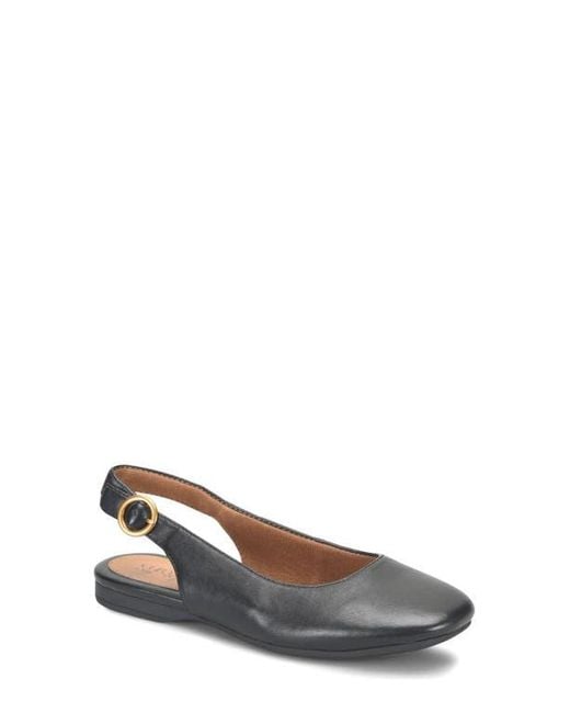 EuroSoft Kelsa Slingback Flat in Black | Lyst
