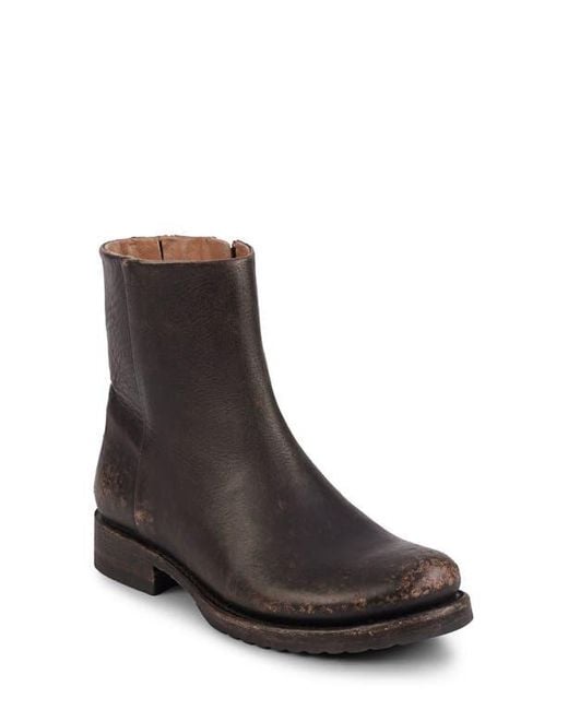 Frye Veronica Zip Bootie () in Brown | Lyst