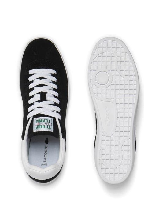 Lacoste Baseshot Leather Sneaker in Black for Men | Lyst