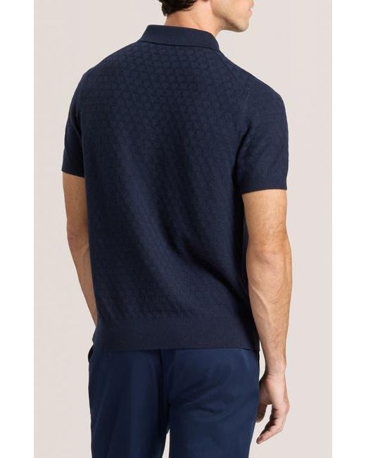 Ted Baker T Stitch Sweater Polo in Blue for Men | Lyst