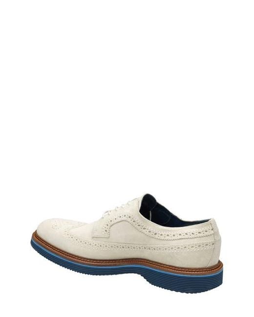 Johnston & Murphy Jenson Longwing Derby in White for Men | Lyst