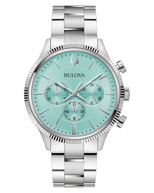 Bulova Chronograph Bracelet Watch, 42Mm in Gray for Men | Lyst