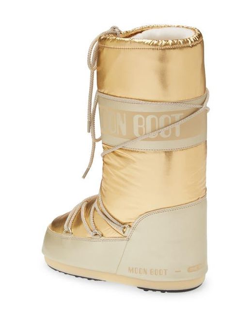 Moon Boot Icon Metallic Boot | Lyst