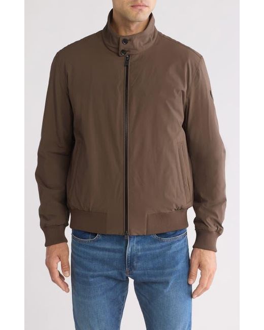 BOSS Cordovan Bomber Jacket in Brown for Men | Lyst