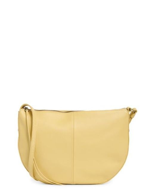 Hobo International Cosmo Leather Shoulder Bag in Yellow | Lyst