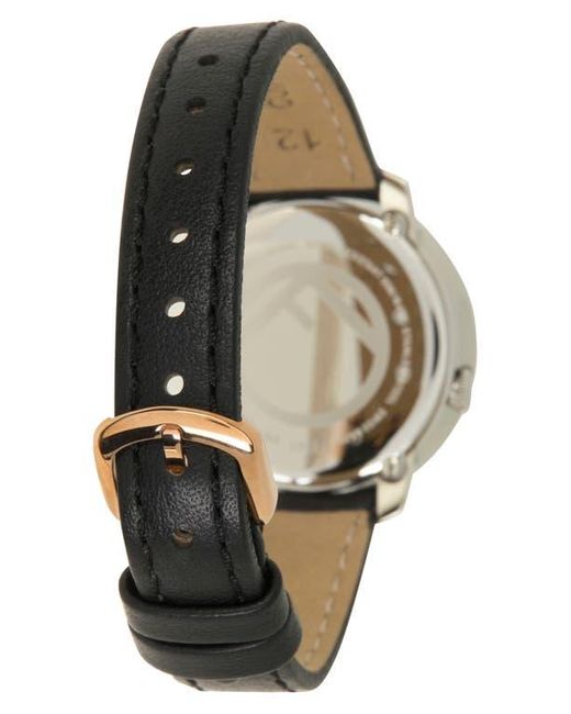 Fendi Run Away Diamond Embellished Leather Strap Watch, 28Mm in ...