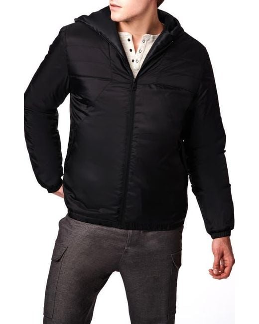 Bernardo Reactor Performance Ecoplume Packable Hooded Jacket in Black ...