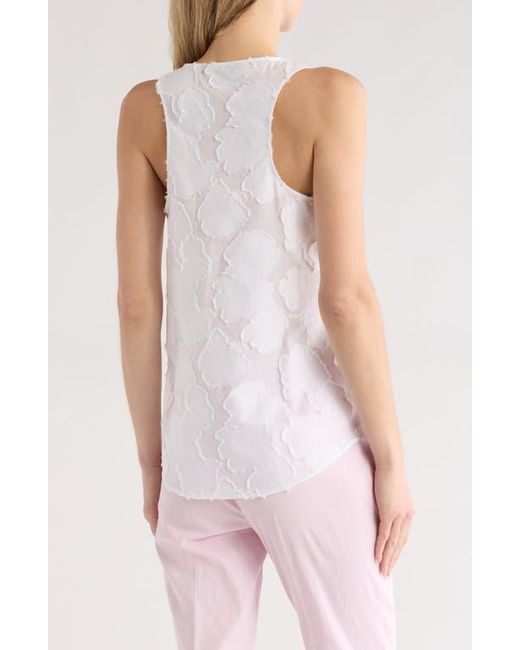 Theory Floral Cotton Shell in White | Lyst