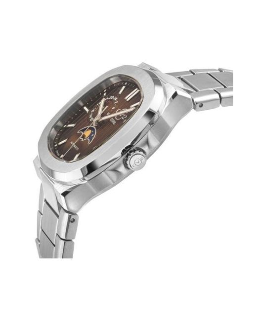Gv2 Pontente Moon Phase Swiss Automatic Watch, 40Mm in Metallic for Men ...