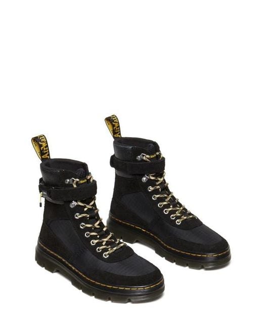 Dr. Martens 1461 Combs Tech Combat Boot in Black for Men | Lyst