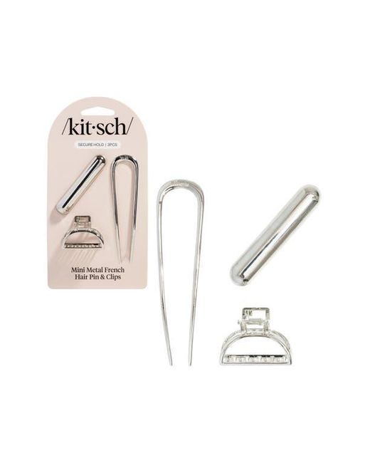 Kitsch 3-Piece French Hair Pin & Clips Set in Metallic | Lyst