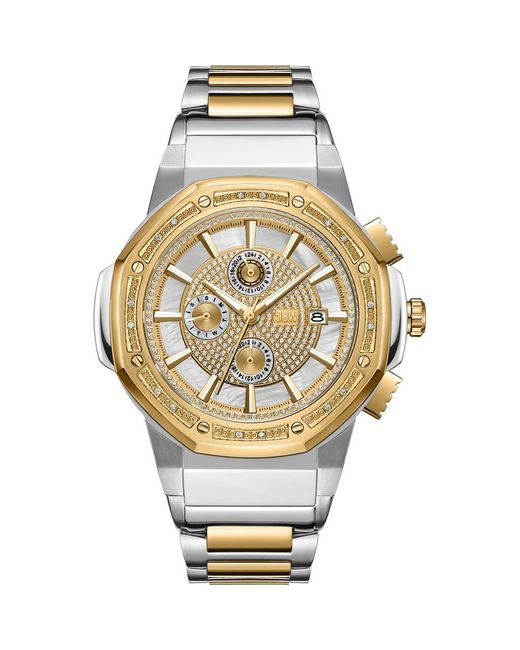 JBW Diamond Two-Tone Stainless Watch in Metallic | Lyst