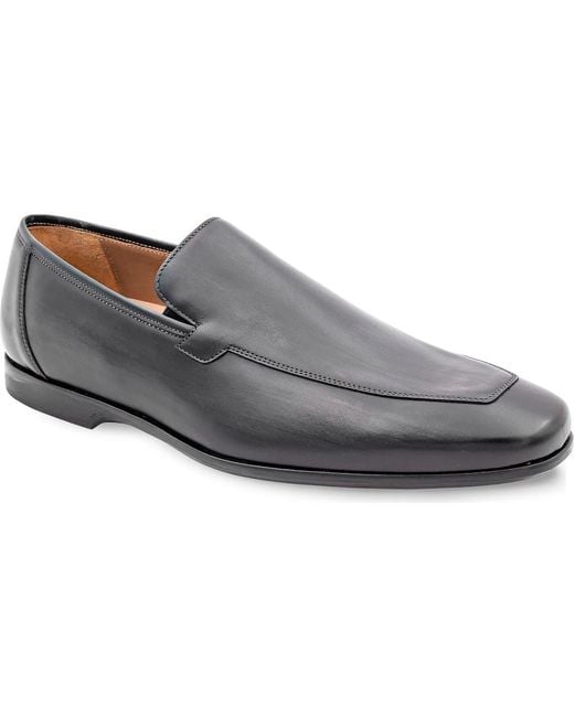 Mezlan Apron Toe Leather Loafer in Gray for Men | Lyst