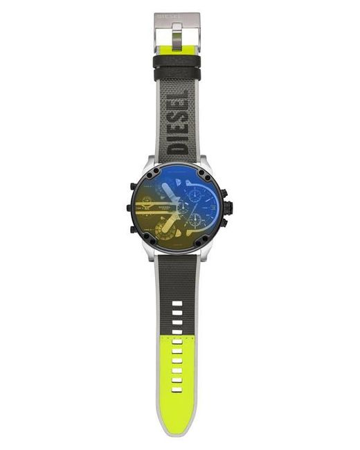DIESEL Mr. Daddy 2.0 Chronograph Quartz Nylon Strap Watch, 57Mm in Blue ...