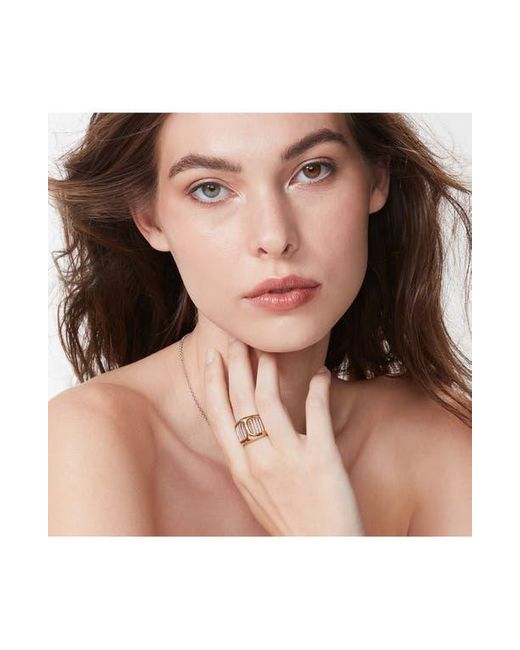 Judith Ripka Cielo Wide Band Ring in Metallic | Lyst