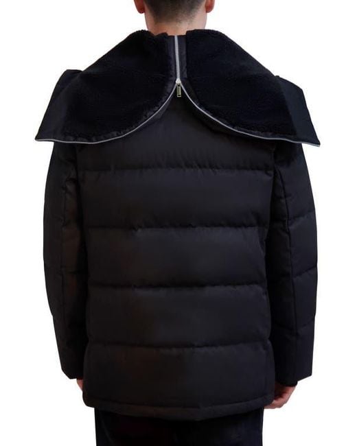 Karl Lagerfeld Faux Fur Lined Down & Feather Fill Quilted Jacket in ...