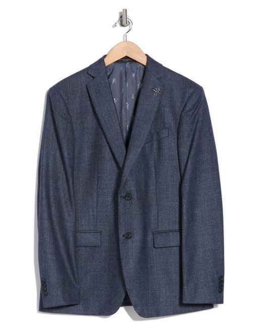 John Varvatos Neat Wool Blend Sport Coat in Blue for Men | Lyst