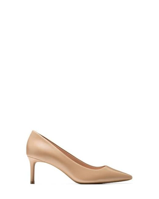 Cole Haan The Go-To Janey Pointed Toe Pump in Natural | Lyst