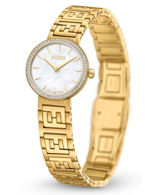 Fendi Forever Diamond Bracelet Watch, 19Mm in Metallic | Lyst