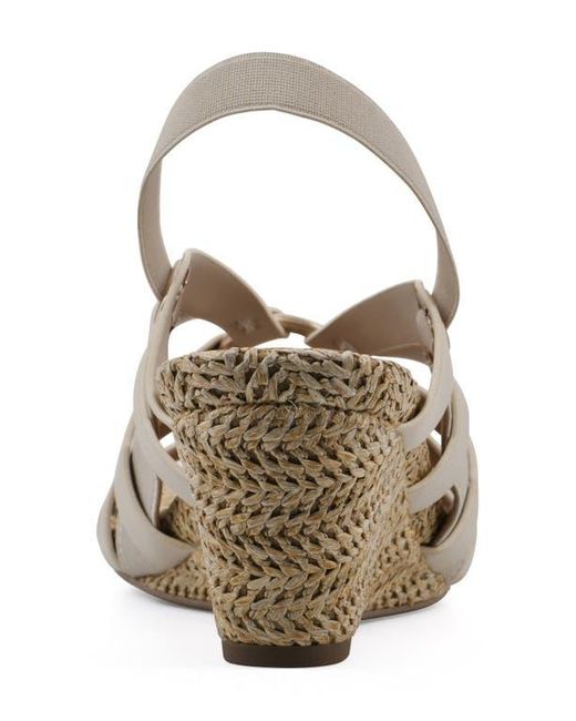 White Mountain Ataps Wedge Slingback Sandal | Lyst
