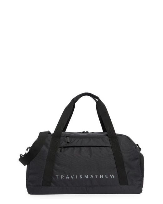 Travis Mathew Ocean Walk Duffle Bag in Black for Men | Lyst