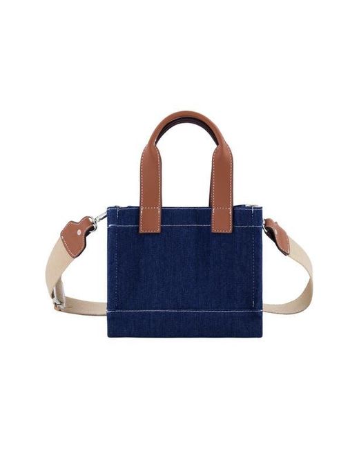 True Religion Tr Mini Denim Tote Bag in Blue | Lyst