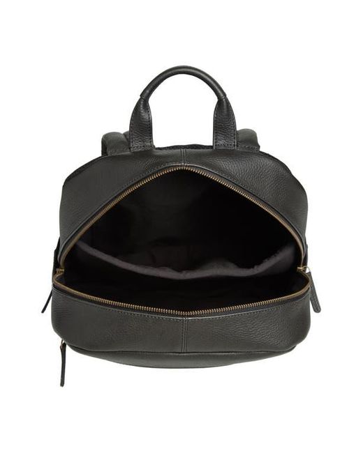 Johnston & Murphy Pebble Leather Backpack in Black for Men | Lyst