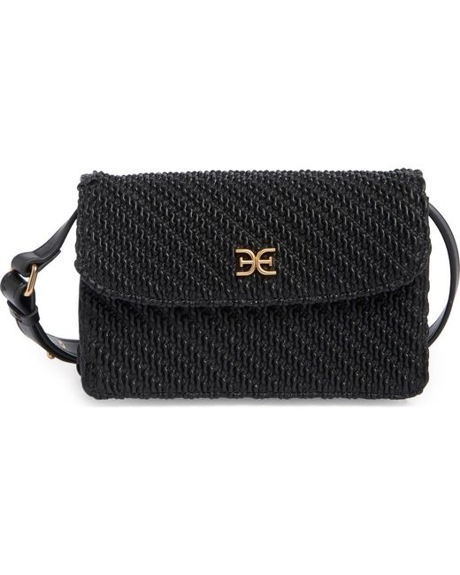 Sam Edelman Rowan Flap Shoulder Bag in Black | Lyst