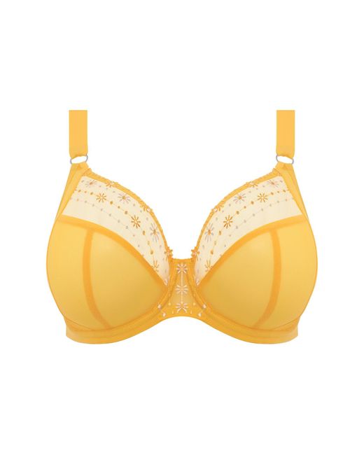 Elomi Matilda Full Figure Underwire Plunge Bra In Yellow Lyst