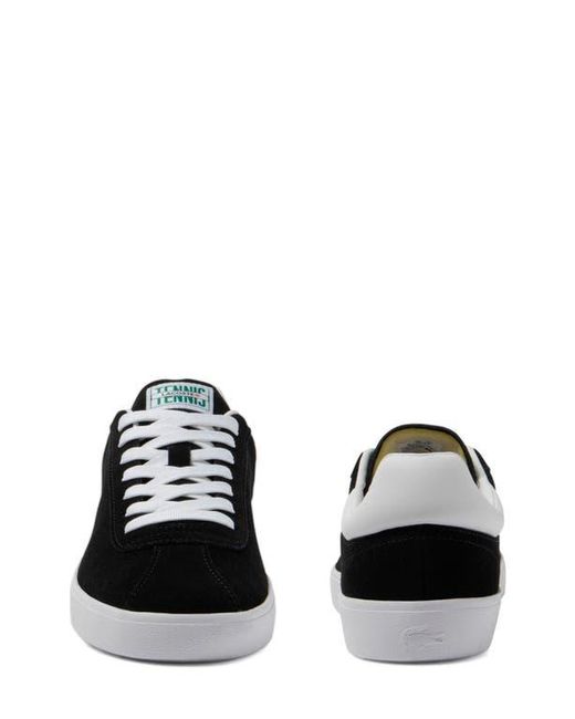 Lacoste Baseshot Leather Sneaker in Black for Men | Lyst