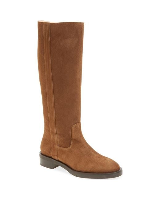 Stuart Weitzman Lenora Knee High Boot in Brown | Lyst