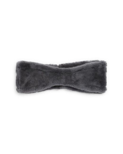 UGG Ugg Reversible Genuine Shearling Headband in Gray | Lyst