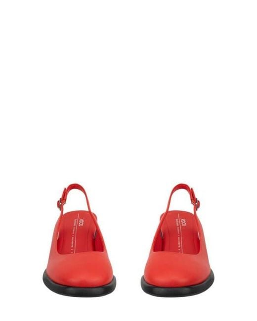 Ecco Sculpted Lx 55 Slingback Pump in Red | Lyst