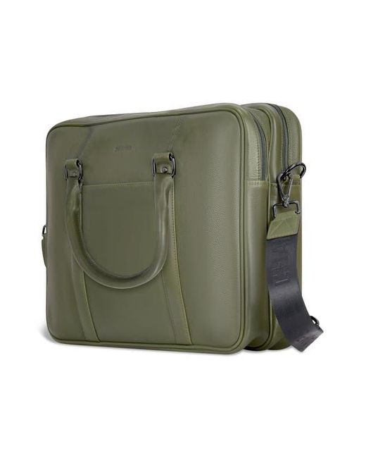 CHAMPS Onyx Leather Briefcase in Green for Men | Lyst