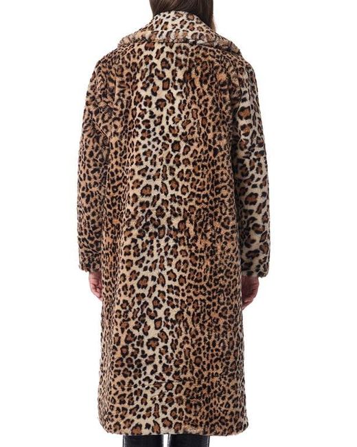 Bernardo Print Faux Fur Coat | Lyst