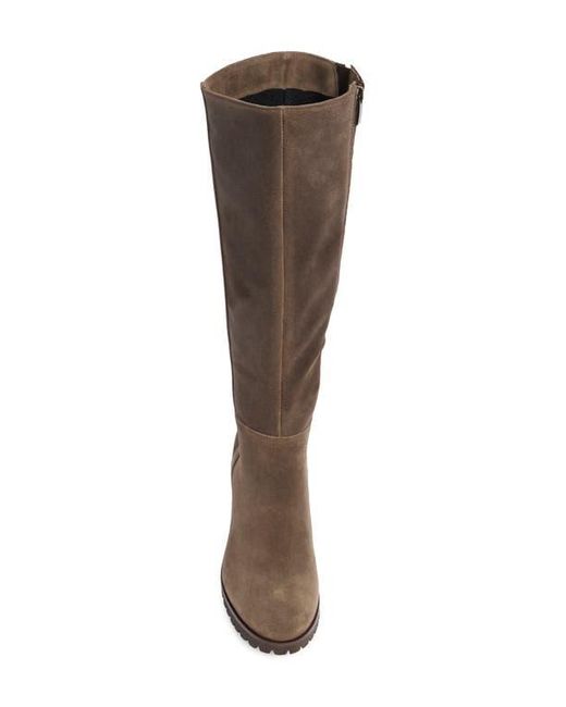 La Canadienne Tall Block Heel Boot in Brown | Lyst
