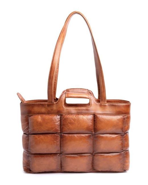Old Trend Puff Clover Leather Tote Bag in Brown | Lyst
