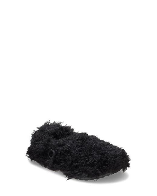 Crocs™ Classic Shaggy Faux Fur Lined Clog in Black | Lyst