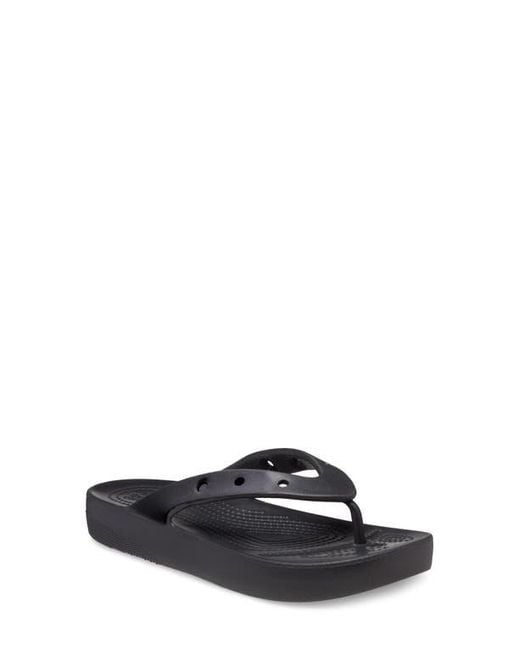 Crocs™ Classic Platform Flip Flop in White | Lyst