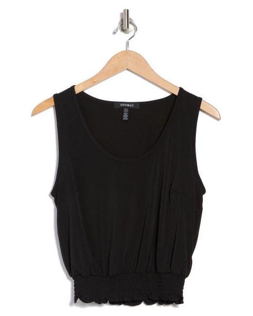 Ellen Tracy Smocked Tank in Black | Lyst