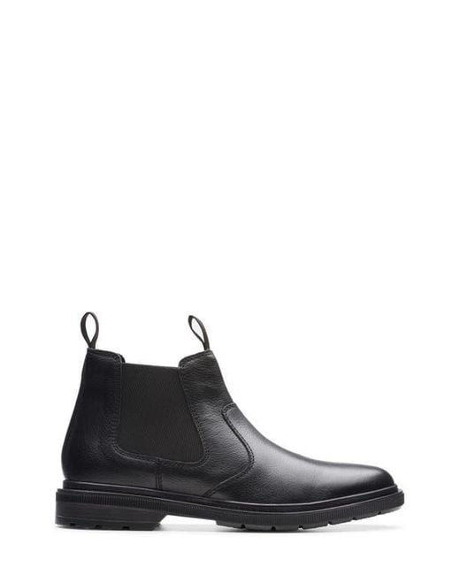 Clarks Burchill Up Chelsea Boot in Black for Men | Lyst