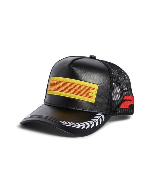 Purple Brand Formula 1 Trucker Hat in Black for Men | Lyst