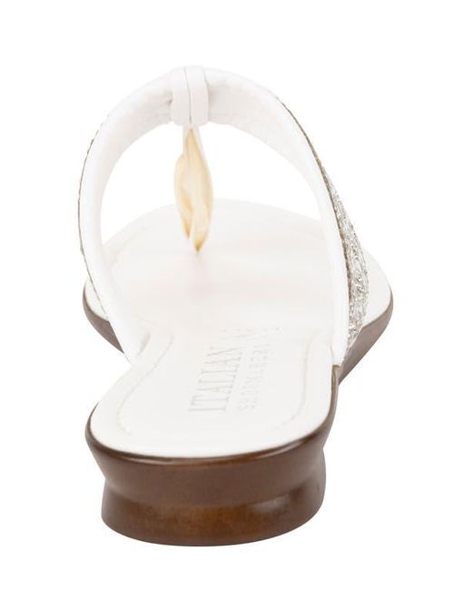 Italian Shoemakers Udella Flip Flop in White | Lyst