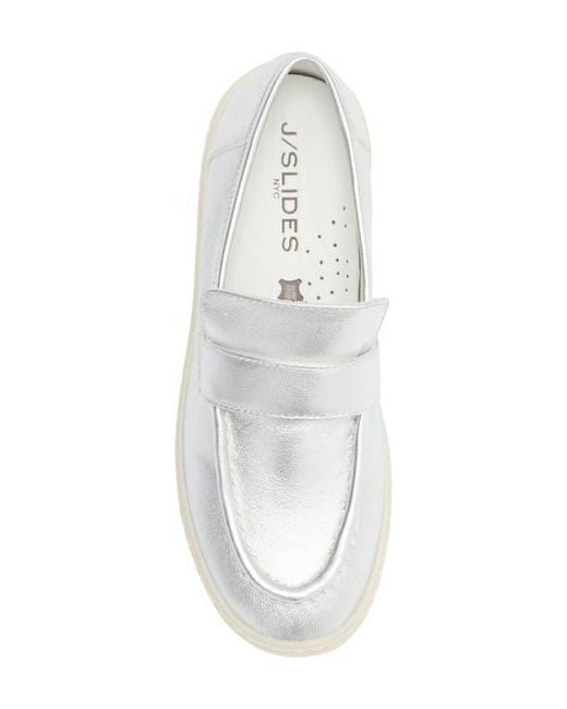 J/Slides Heath Loafer in White | Lyst