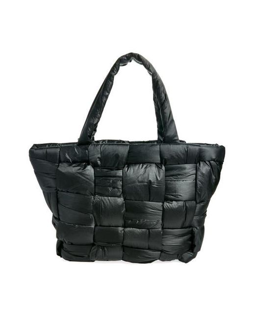 Sam Edelman Elcie Woven Large Tote Bag in Black | Lyst