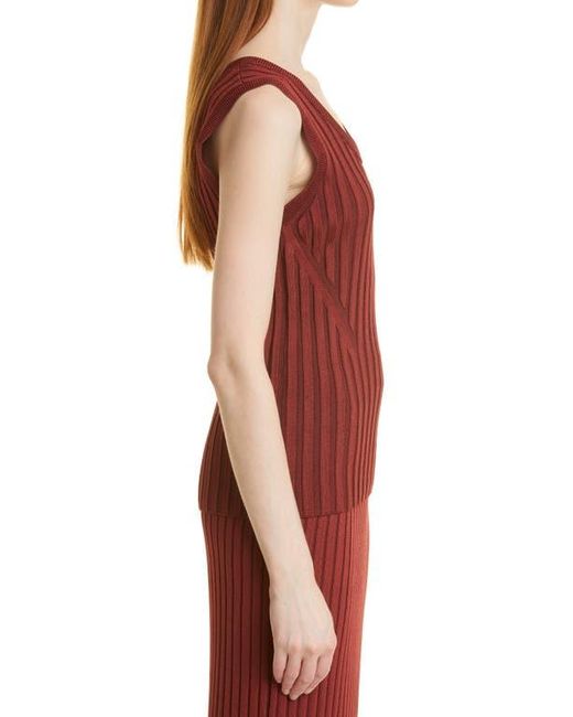 BOSS Fasanara Rib Tank in Red | Lyst